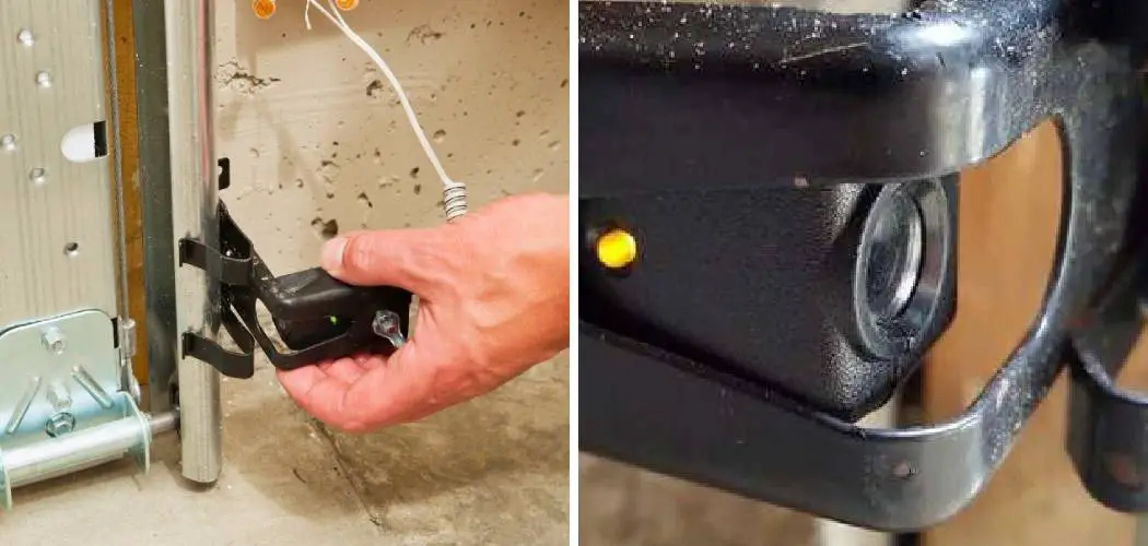 Garage Door Sensor Orange Light